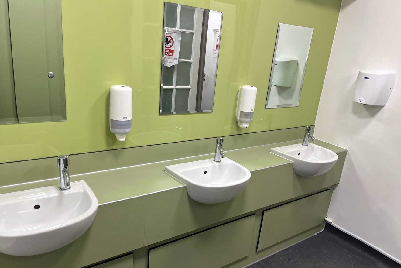 Toilet Core Refurbishment at Greenwich University - PHG Mechanical